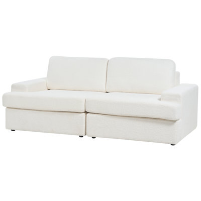 Living Room Set 5 Seater ALLA Boucle Off-White