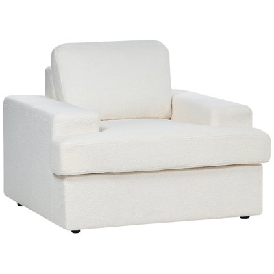 Living Room Set 5 Seater ALLA Boucle Off-White