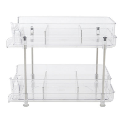 Livingandhome 2 Tier Skincare Organizer Desk Organiser for Makeup ...