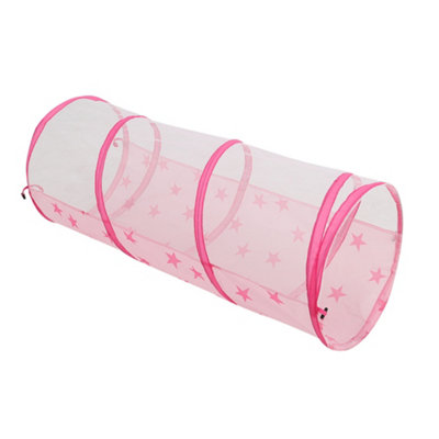 Livingandhome 3 in 1 Pink Kids Play Tent Pop up Rocket Tent Teepee ...