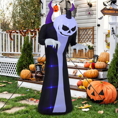 Livingandhome 3M Halloween Inflatable Outdoor Ghost with Raising Hands ...