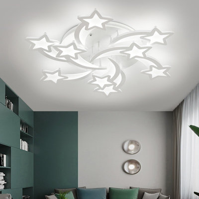 Livingandhome 9 Childlike Shooting Stars LED Energy Efficient Flush ...