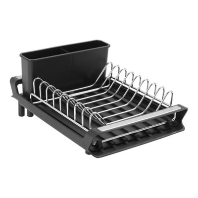 Livingandhome Black Multifunctional Kitchen Dish Drying Rack, Tableware ...