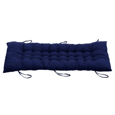 Livingandhome Dark Blue Seat Pad Cushion for Bench Garden Swing Chair ...