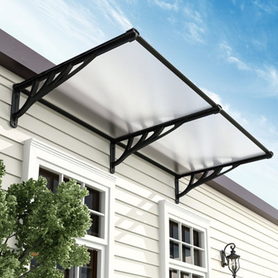Livingandhome Door Canopy Awning Outdoor Rain Shelter for Window,Porch ...