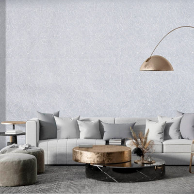 Livingandhome Grey Self Adhesive Silk Glitter Wallpaper Textured Vinyl ...