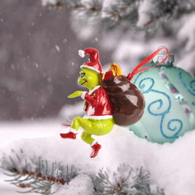 Livingandhome Resin Christmas Tree Hanging Decorations Grinch Ornament