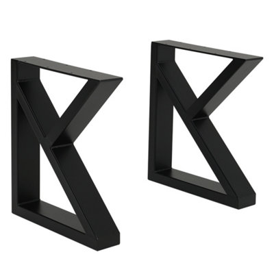 Livingandhome Set of 2 Industrial Style Creativity Black Metal ...