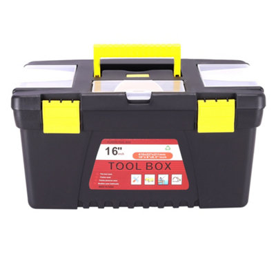 Livingandhome T16 Lockable Mobile Plastic Tool Chest Storage Box ...