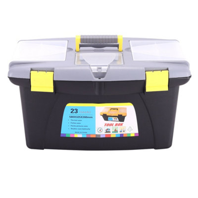 Livingandhome T22 Lockable Plastic Storage Box Organiser Carry Case ...