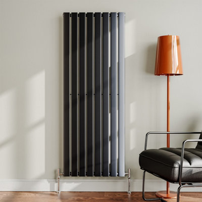 Livingandhome Vertical Designer Single Panel Radiator W 608 mm x H 1600 ...