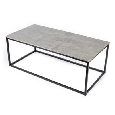 LIVIVIO Concrete Effect Coffee Table
