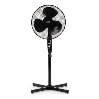 LIVIVO 16-Inch Pedestal Standing Floor Fan - Adjustable Height, 3-Speed ...