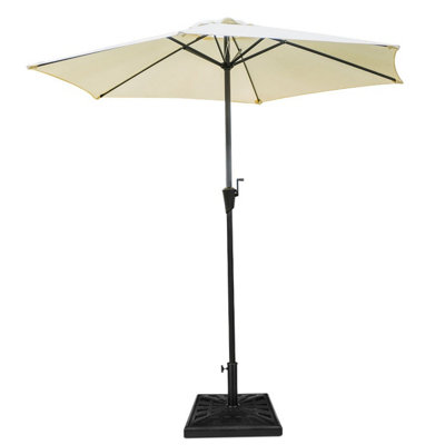 LIVIVO 19Kg Square Resin Parasol Base - Black