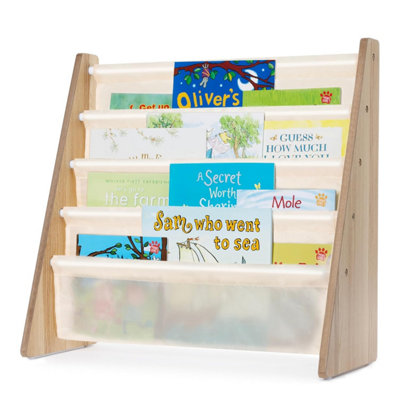 Livivo Colorful Kids Bookshelf - 4 Tier Childrens Bookcase, Magazine ...