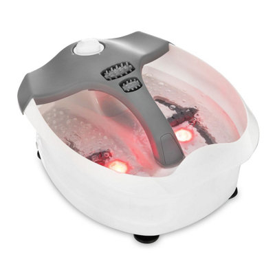 LIVIVO Electric Vibrating Foot Massager & Spa with Heat Bubble ...