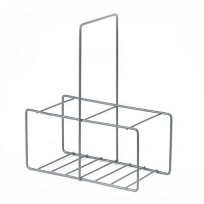 LIVIVO Grey Wire Bottle Holder for Milk Water and Wine