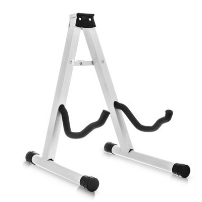 LIVIVO Metal Guitar Folding A-Frame Stand, 3 Adjustable-Width Settings ...