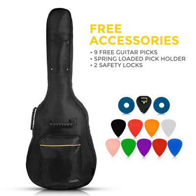 LIVIVO Protective Waterproof Guitar Bag - Durable & Padded Carry Case ...