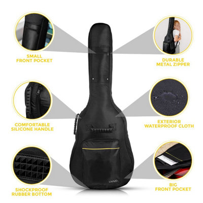 LIVIVO Protective Waterproof Guitar Bag - Durable & Padded Carry Case ...
