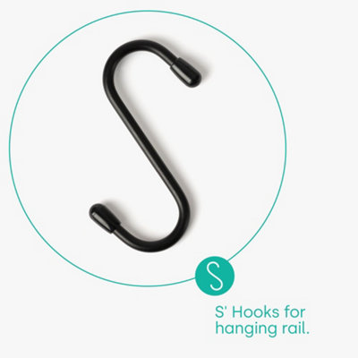 LIVIVO "S" Kitchen Hanging Hooks - For Hanging Pots and Pans to your ...