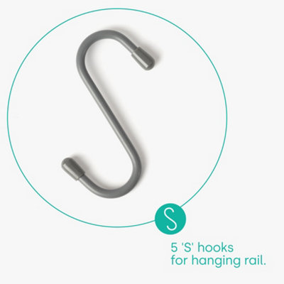 LIVIVO "S" Kitchen Hanging Hooks - For Hanging Pots and Pans to your ...