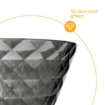 LIVIVO Set of 4 Plastic Serving Bowls - Reusable, Strong & Durable ...