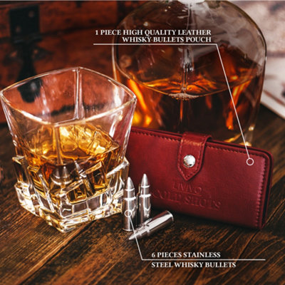 LIVIVO Stainless Steel Drinking Stones - Ice Stones for Drinks ...