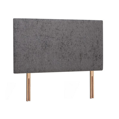 Livorno Strutted Upholstered Headboard 5FT King - Naples Slate | DIY at B&Q