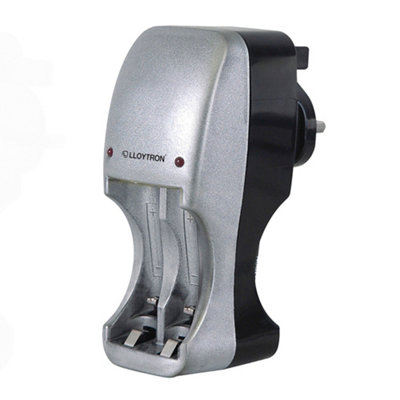 LLOYTRON Slimline AA/AAA Battery Charger for NiMh/NiCd Rechargeable ...