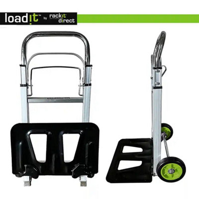 LoadIt 100kg Folding Trolley Sack Truck Barrow, Hand Truck, Moving ...