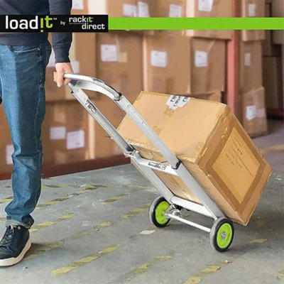 LoadIt 100kg Folding Trolley Sack Truck Barrow, Hand Truck, Moving ...