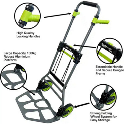 LoadIt 150kg Folding Trolley Sack Truck Barrow - Hand Truck Moving ...