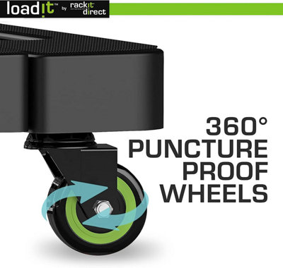 LoadiT Extendable Platform Trolley 225kg Capacity Telescopic Handlebar ...