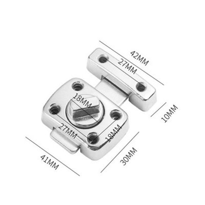 Lock Chrome Bathroom Door Toilet Turn Rotate Twist Bolt Privacy Catch ...