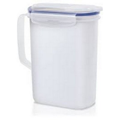 Lock & Lock Rectangular Fridge Door Jug Transparent/White (19 x 10 x 23 ...
