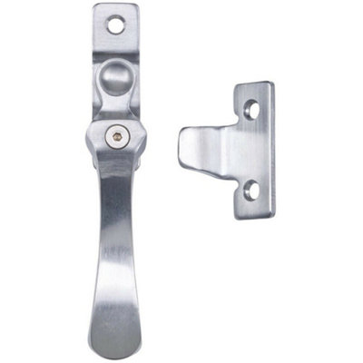 Lockable Victorian Casement Window Fastener 57 x 13mm Satin Chrome ...