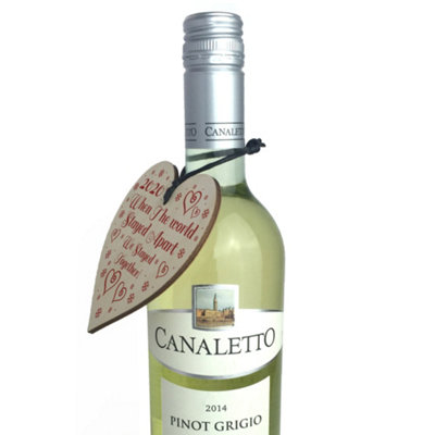 Lockdown Gift Hanging Wooden Heart Couple Gift Christmas Tree ...