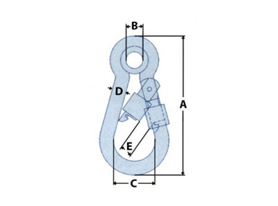 Locking Carabiner Clip Snap Hook 14MM (Zinc Plated Spring Loaded Carbine)