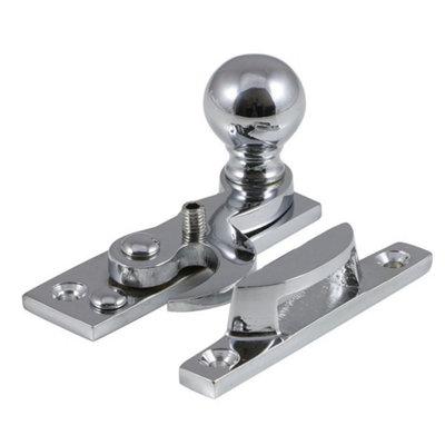 Locking Claw Sash Fastener - Polished Chrome | DIY at B&Q