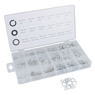 Locking Washer Shake Proof Spring C Star and Circle Washers Assortment ...