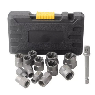 Locking Wheel Lug Nut Removal Tool Set Stud Bolt Impact Twist Socket ...