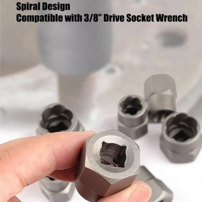 Locking Wheel Lug Nut Removal Tool Set Stud Bolt Impact Twist Socket ...