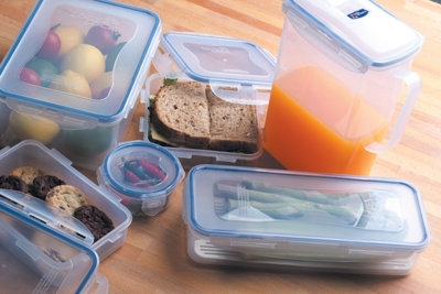 LocknLock Classic Clear Rectangular Plastic Reusable Airtight Food ...