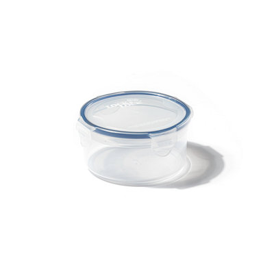 LocknLock Classic Clear Round Plastic Easy Clean Airtight Reusable Food ...