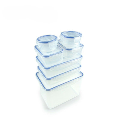 LocknLock Clear Rectangle Plastic Airtight Food Storage Container Set ...