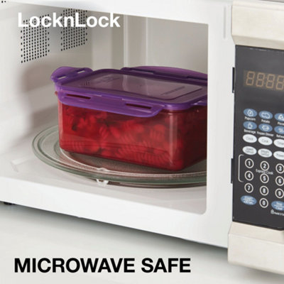LocknLock Eco Clear Rectangular Recycled Plastic Reusable Airtight Food ...