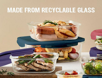 LocknLock Eco Oven Glass Clear Square Glass Dishwasher Safe Food ...