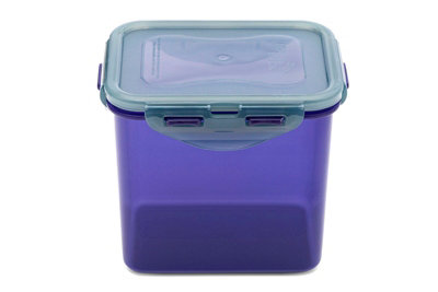 LocknLock Eco Purple Rectangular Recycled Plastic Reusable Airtight Food Storage Container 850ml