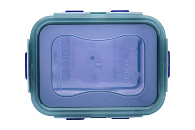 LocknLock Eco Purple Rectangular Recycled Plastic Reusable Airtight Food Storage Container 850ml